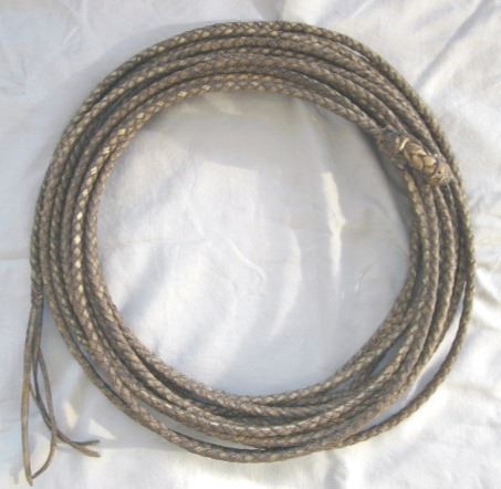 60 foot rawhide reata, good look