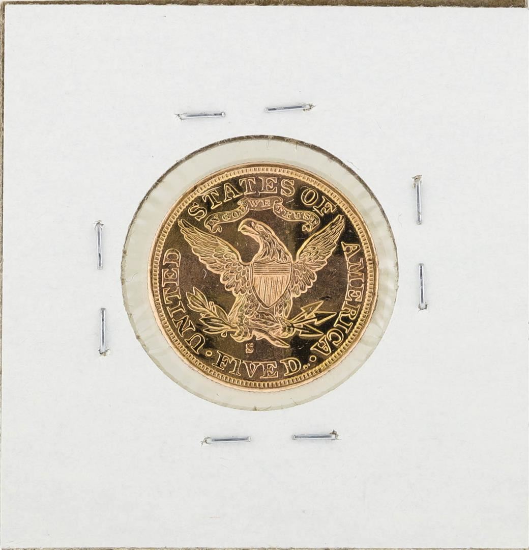 1886-S $5 Liberty Head Half Eagle Gold Coin