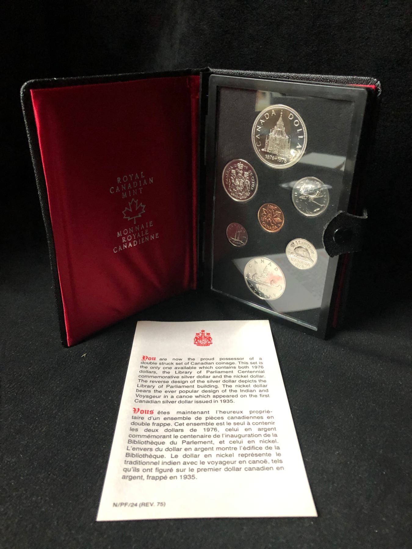 1876-1976 ROYAL CANADIAN MINT 7 PIECE COIN SET