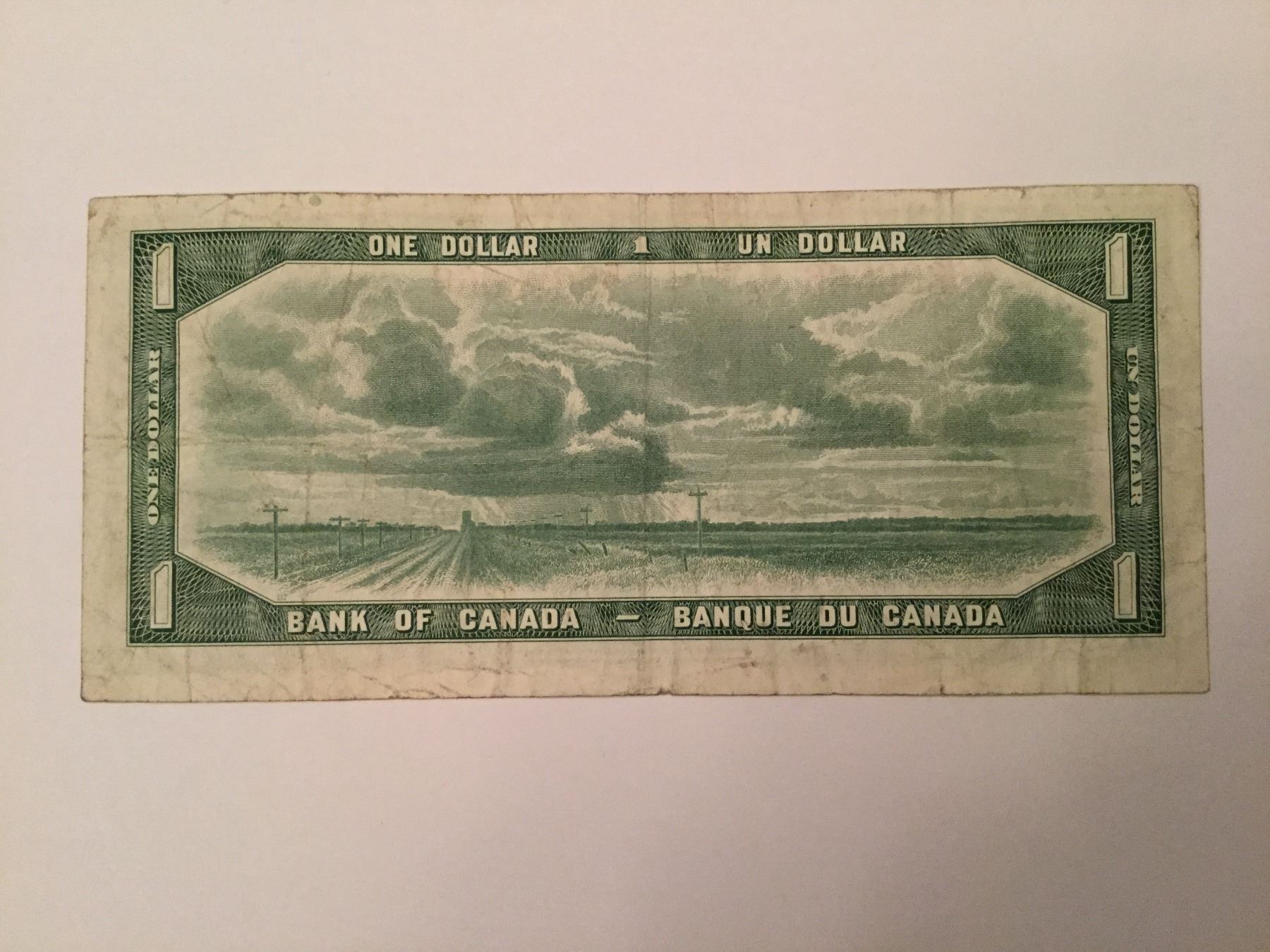 1954 Canadian Million Numbered one Dollar Note and Radar note