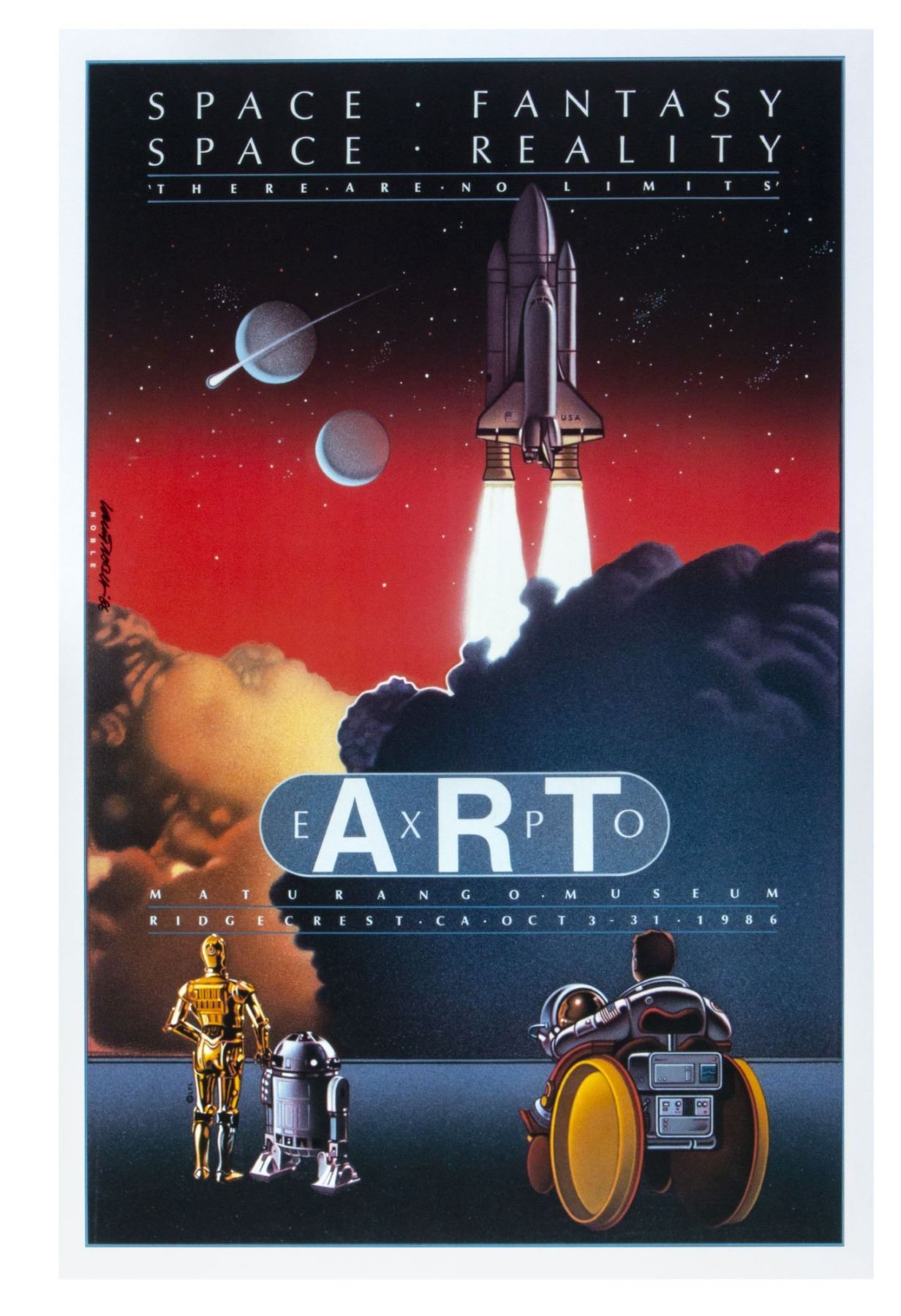 "Star Wars" Art Expo Larry Noble Signed Poster. - Van Eaton Galleries