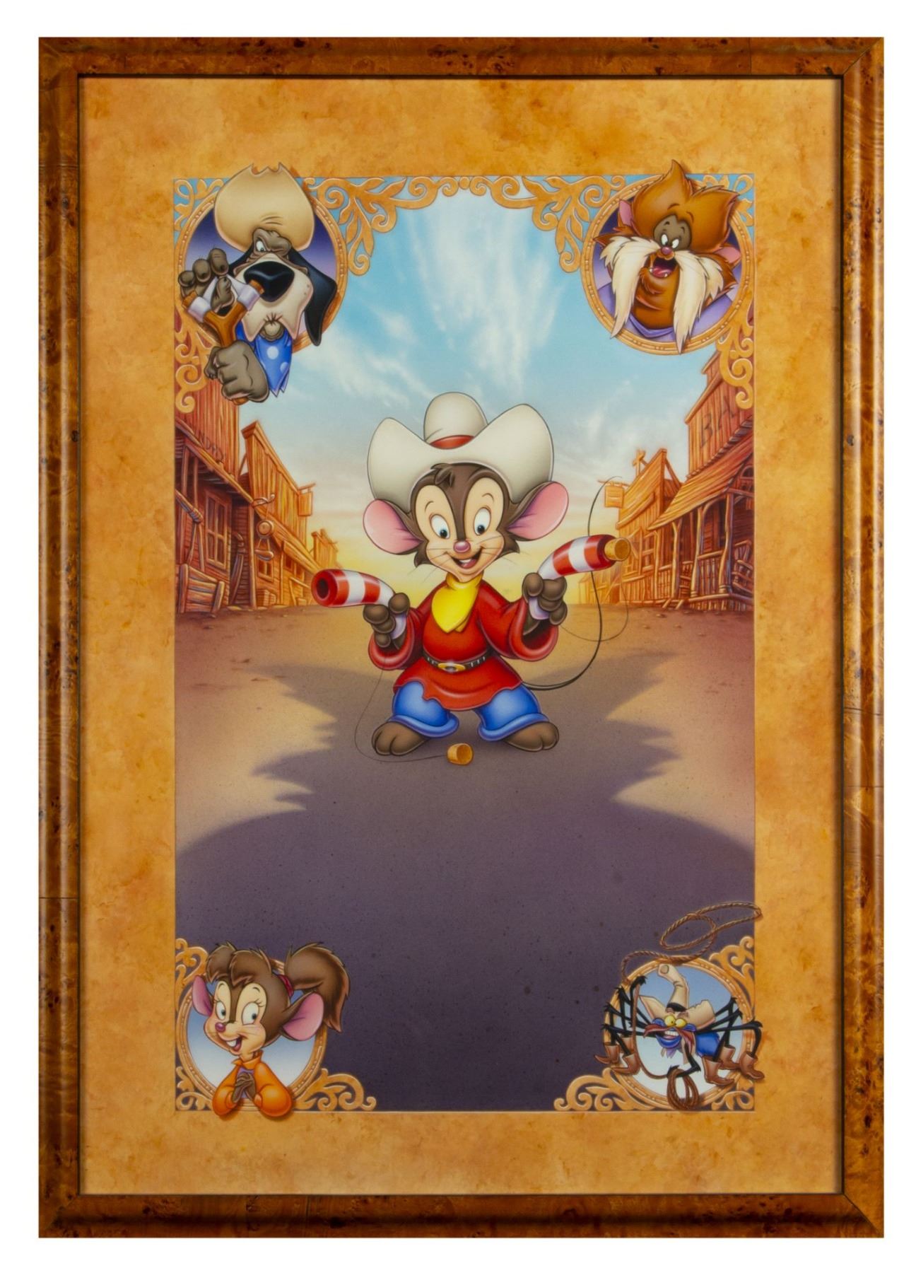 "Fievel Goes West" Original Poster Artwork. - Van Eaton Galleries