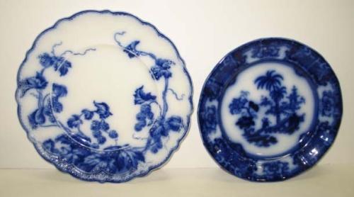 FLOW BLUE PLATES