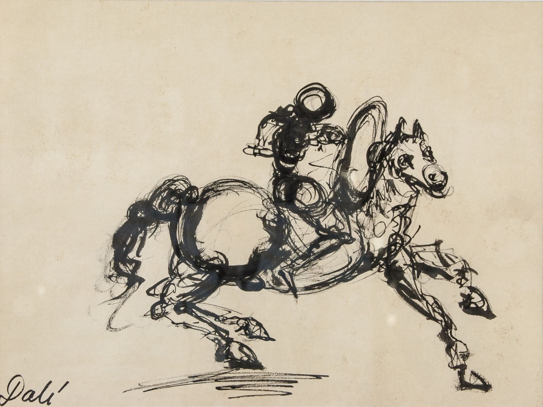 Salvador Dali Spanish Surrealist Ink on Paper