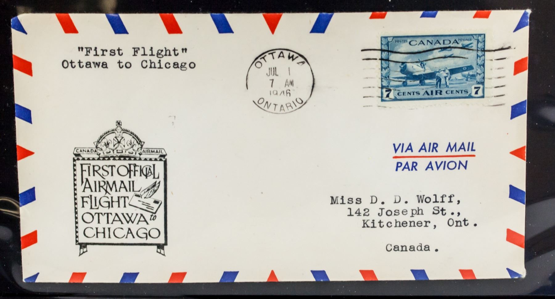 1929-1946 Canada Extremely Rare Air Mail Envelopes