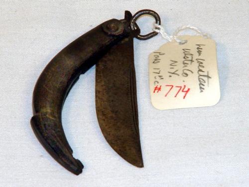 18TH C SMALL JACK KNIFE FROM WESTERN ULSTER CO, N