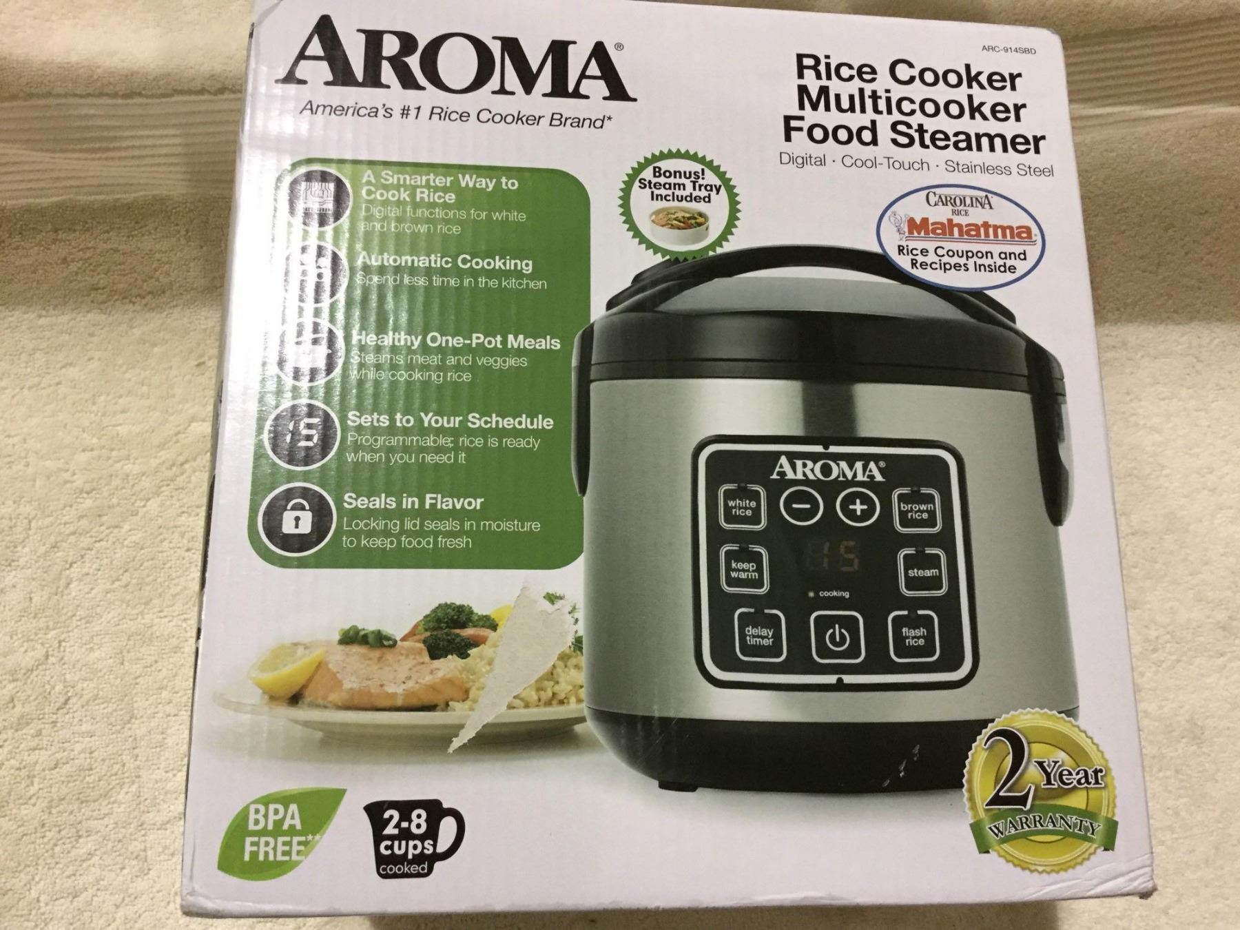 Aroma Digital Rice Cooker, Multi Cooker and Food Steamer