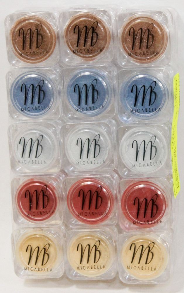 15 ASSORTED MICABELLA NATURAL MINERAL EYE SHADOW