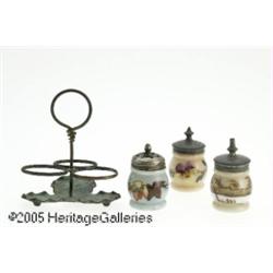 AN AMERICAN DANA ALDEN CHRISTMAS CONDIMENT SET RA