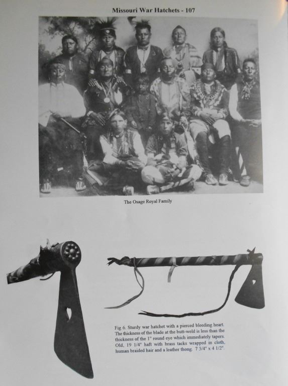 Osage Missouri War Axe Tomahawk by Dunlap & Florer