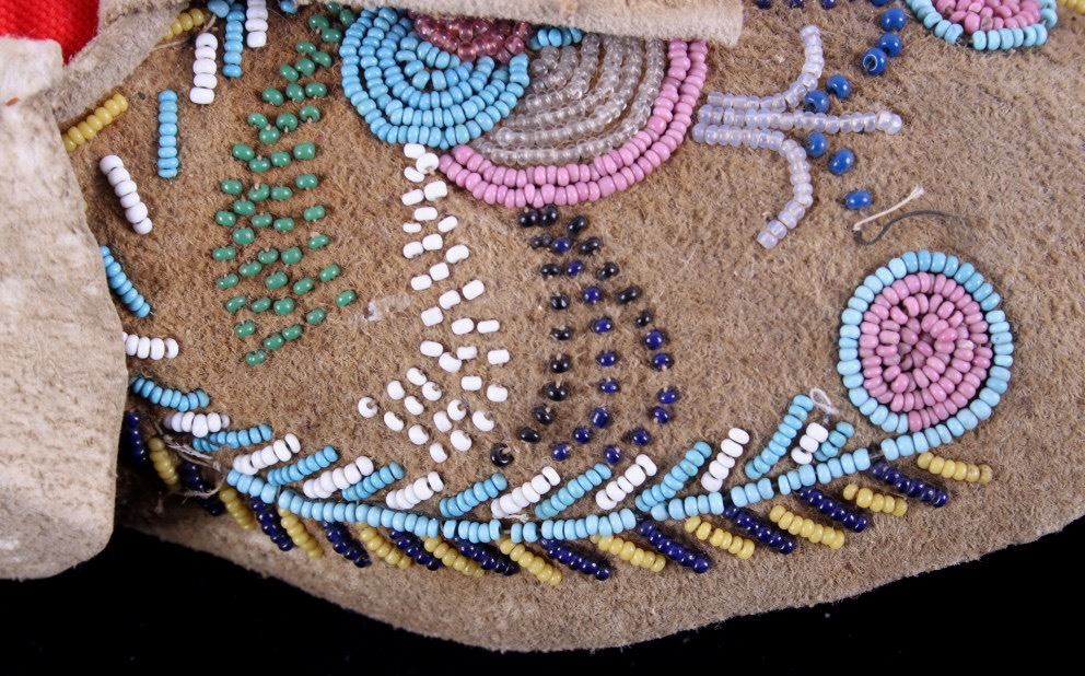 Santee Sioux Beaded Moccasins c. 1880-1890