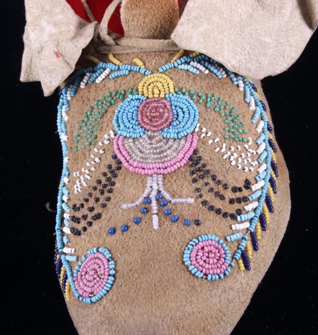 Santee Sioux Beaded Moccasins c. 1880-1890