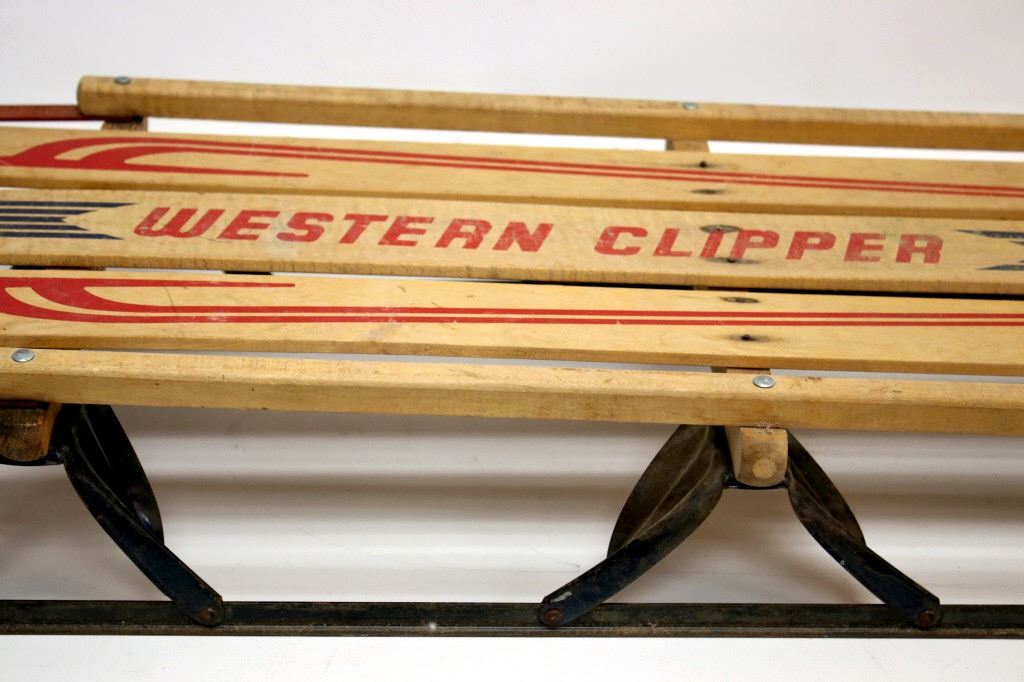 Vintage Western Clipper Snow Sled