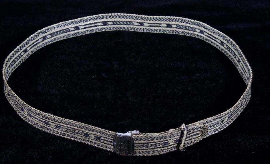 Utah Prison Made Horsehair Belt c. 1900