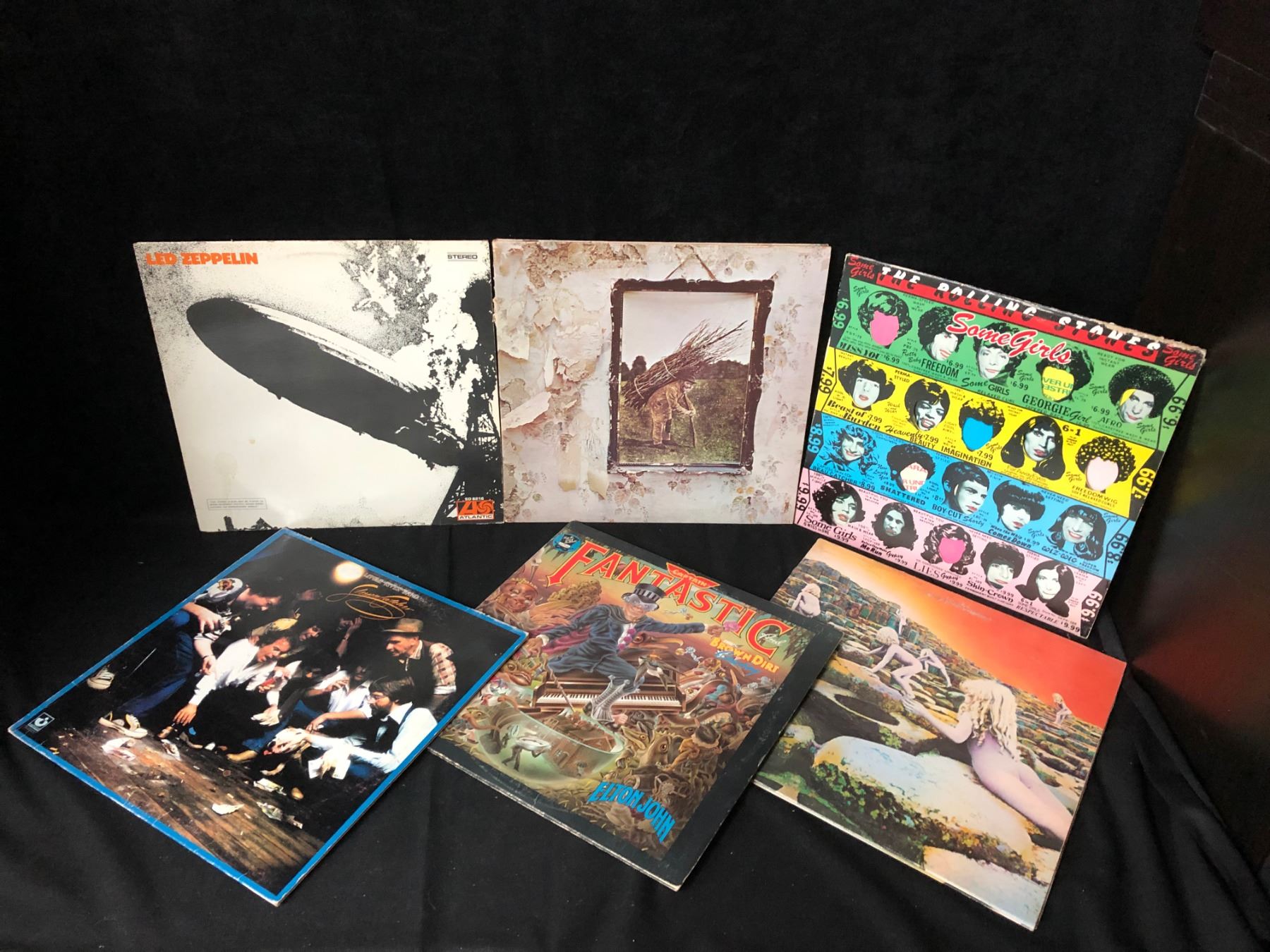 VINYL RECORD LOT (LED ZEPPELIN/ ROLLING STONES...)