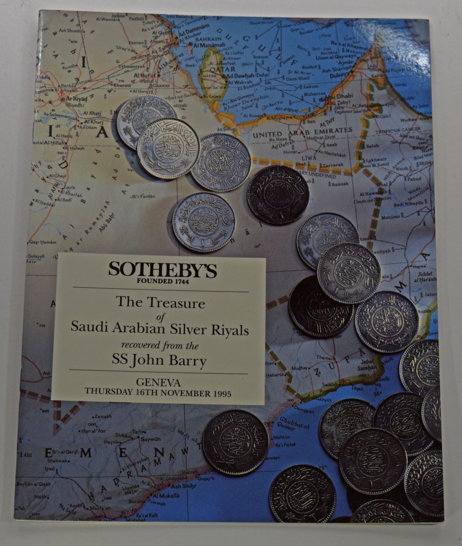 Sotheby's Geneva. THE TREASURE OF SAUDI ARABIAN SILVER RIYALS RECOVERED ...