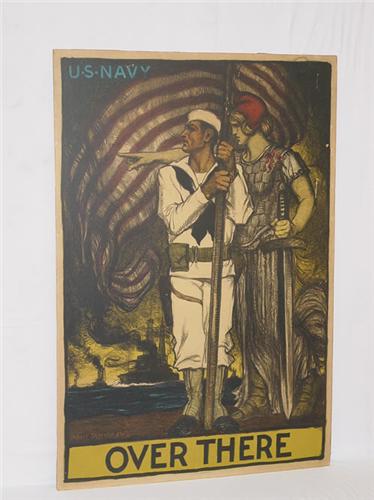 American WWI Poster, "Over There", Artist-Albert