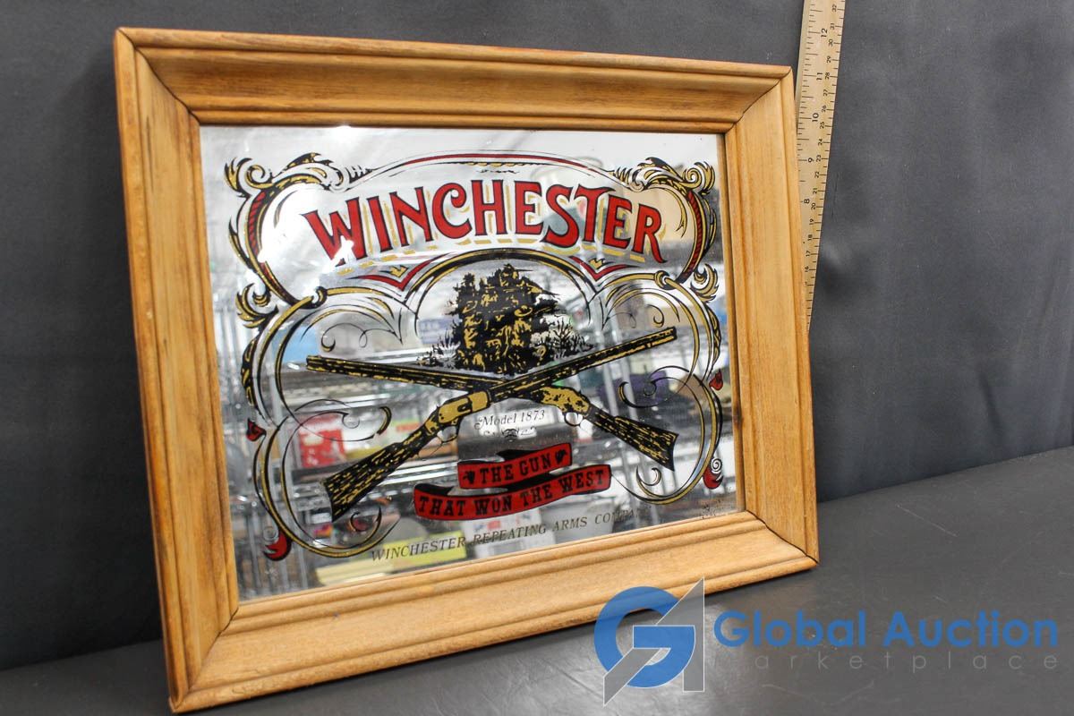 Winchester Guns Advertising Mirror