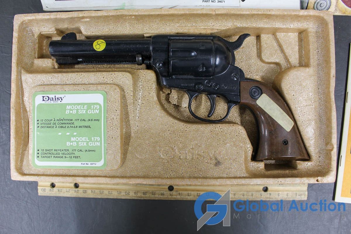 Daisy BB Six Gun Model 179 - BB Cal. (4.5mm) Steel Air Gun Shot