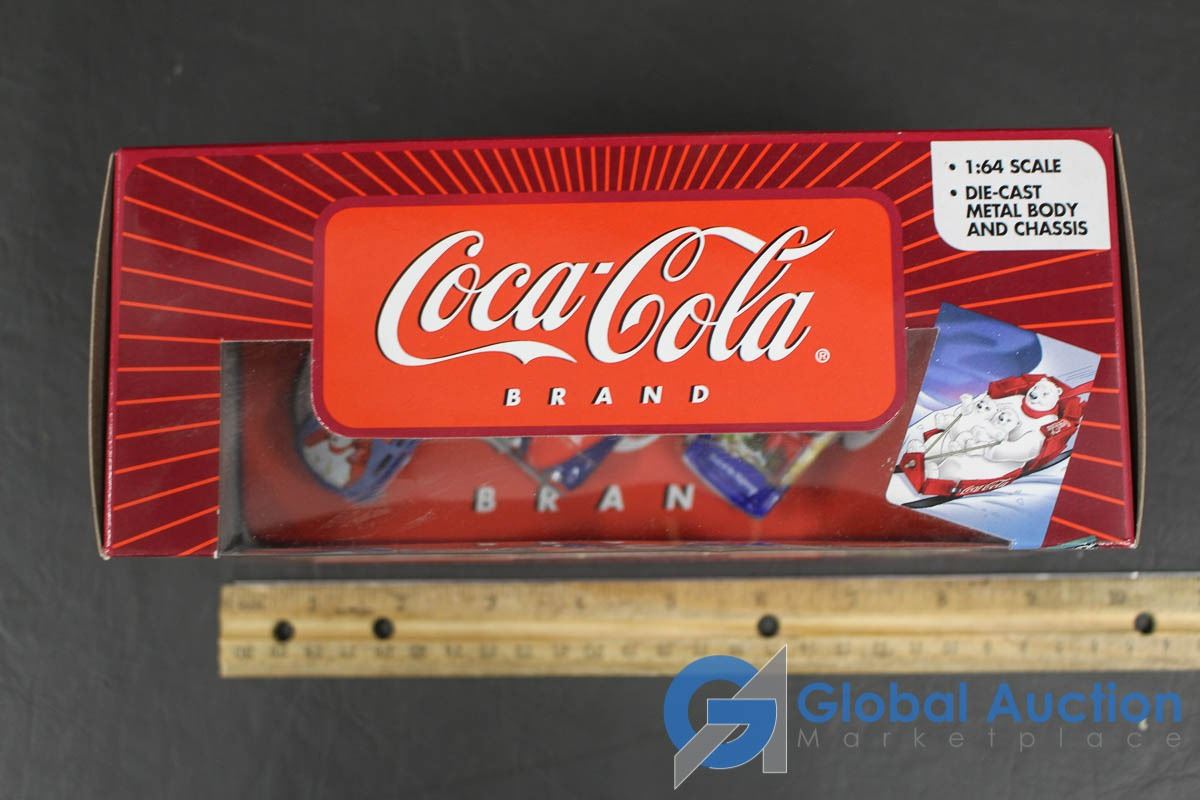 Coca-Cola Brand Poster Car Collection 1:64 Scale Die-Cast Metal Bodies ...
