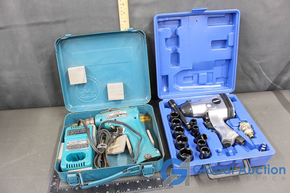 Mikita Cordless Drill & Dura-Block Air Impact Drill