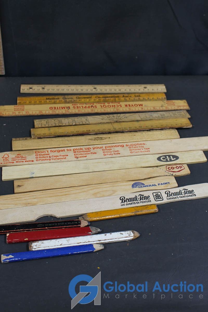 Advertising Rulers, Aprons, Pencils, Etc.