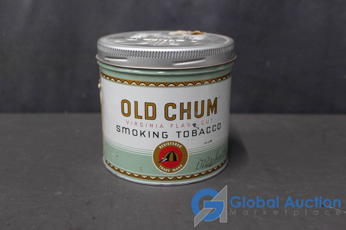 (2) Rogers Golden Syrup Tin Cans and Old Chum Tobacco Tin