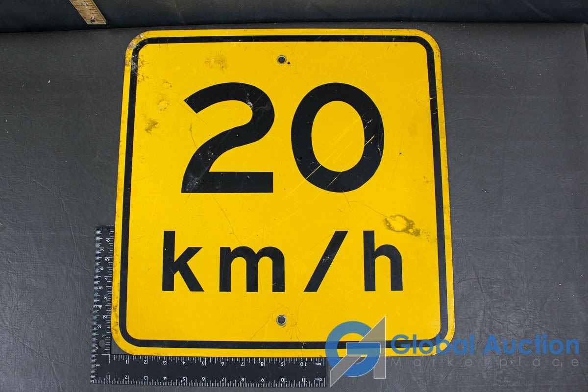Metal 20 Km h Sign metal-20-km-h-sign