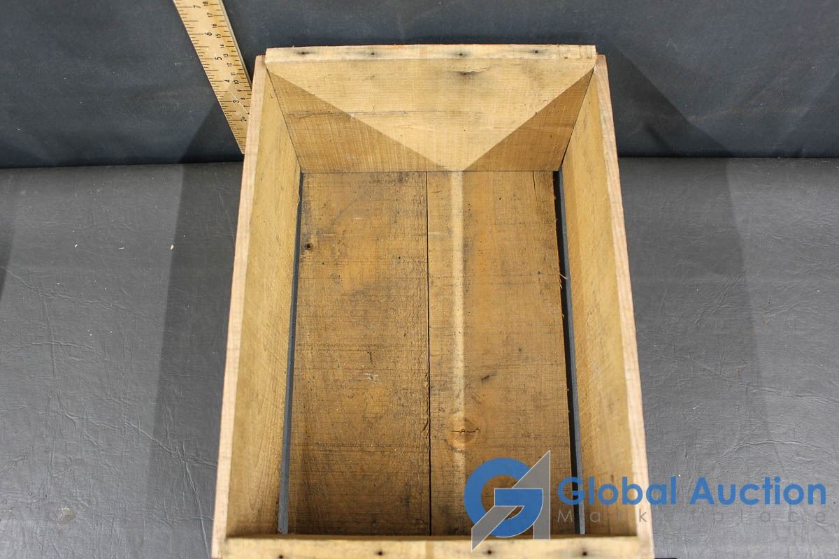 Wooden Prune Box & Wooden Seiko Mandarin Orange Boxes