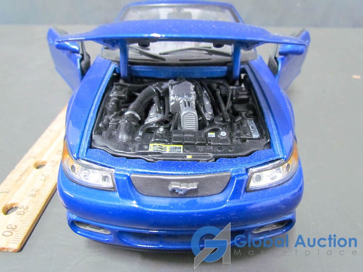 Die Cast Blue Ford Mustang Cobra Toy Car