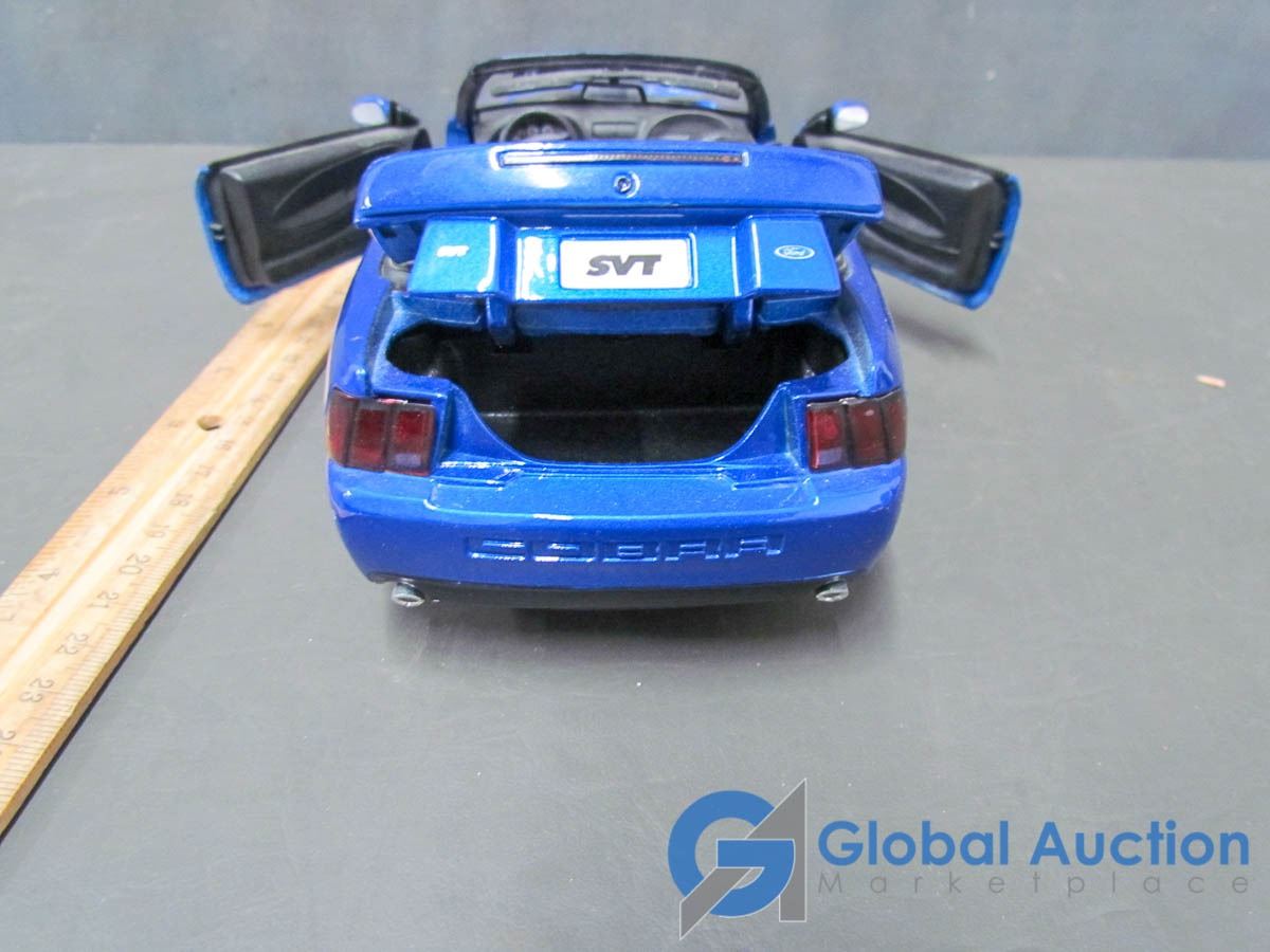Die Cast Blue Ford Mustang Cobra Toy Car