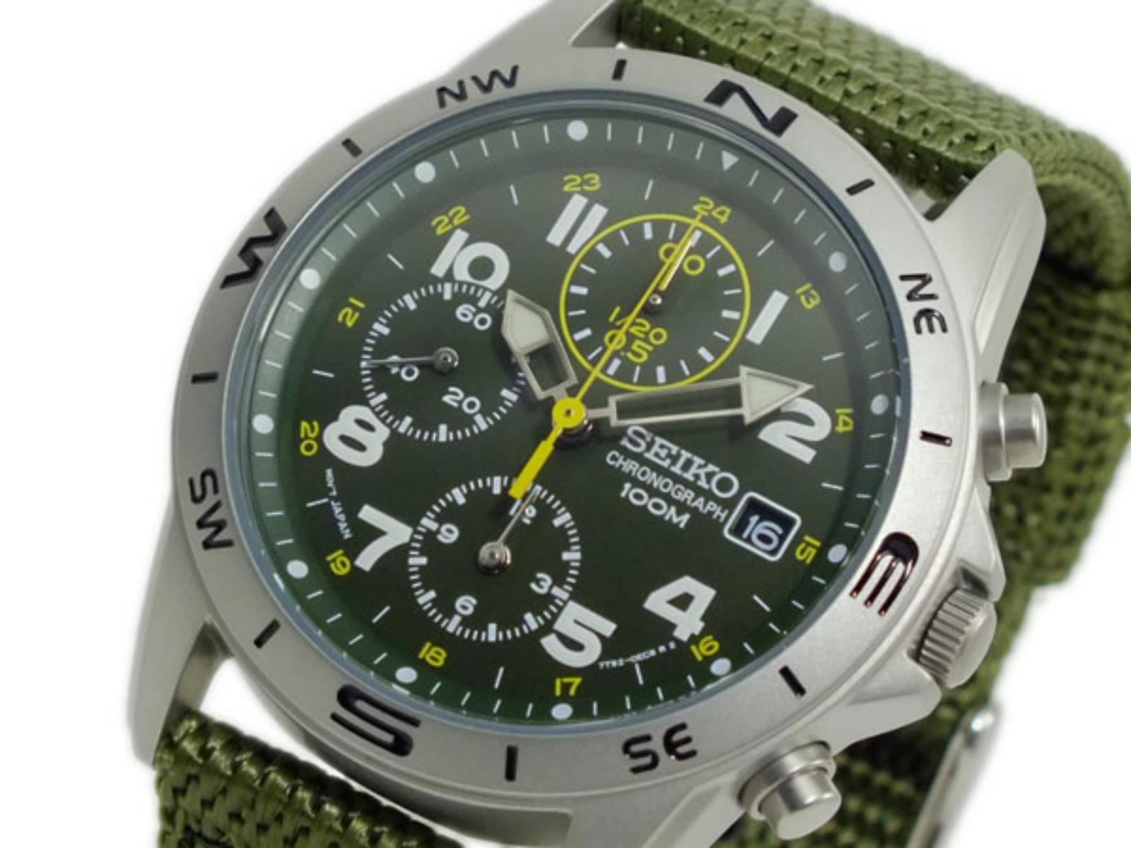SEIKO Chronograph Military Watch