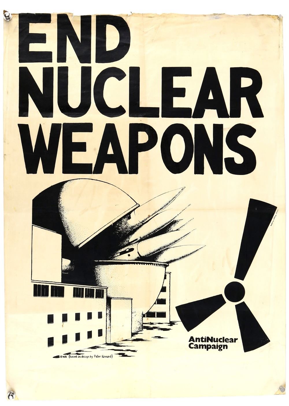 End Nuclear Weapons - poster, 27 X 20 inches