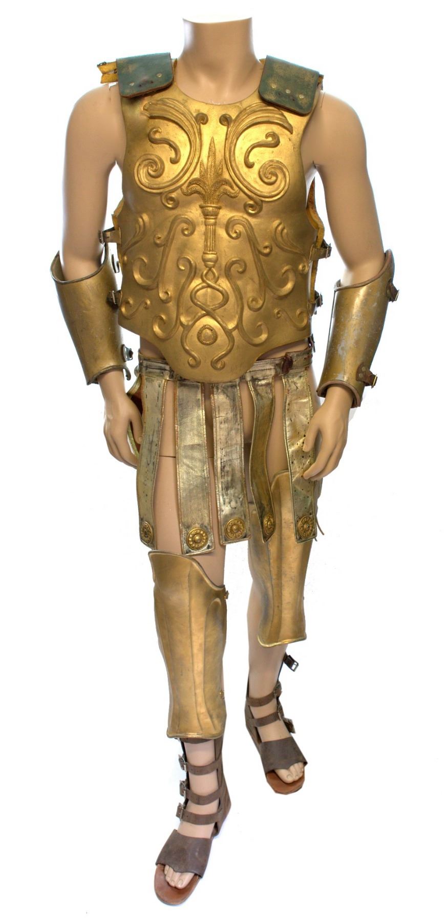 Gladiator (2000) - Chariot Driver costume comprising body armour, wrist ...