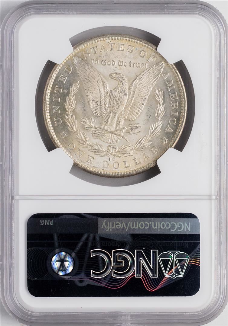 1891-CC $1 Morgan Silver Dollar Coin NGC MS61 Top-100 VAM 3