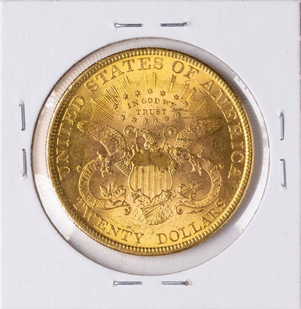 1896 $20 Liberty Head Double Eagle Gold Coin