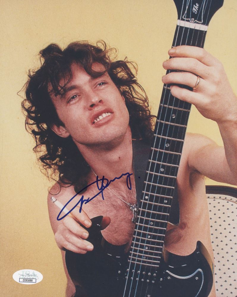 Angus Young Signed 8x10 Photo (JSA COA)