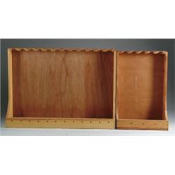 SIX NICELY CONSTRUCTED HOMEMADE GUN RACKS