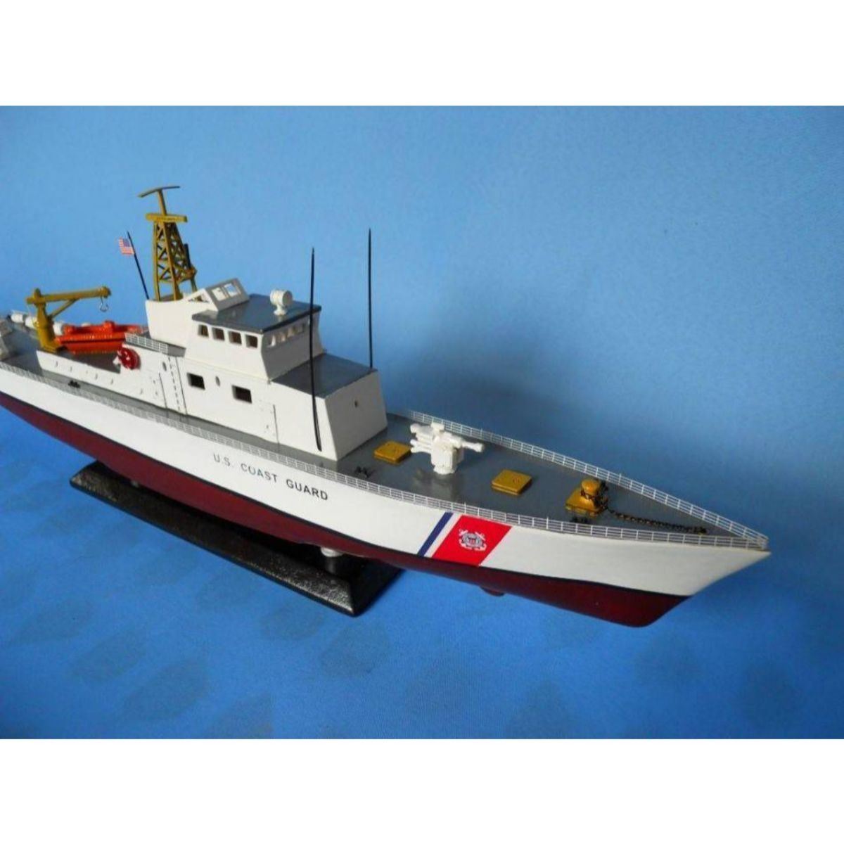 Wooden United States Coast Guard USCG Coastal Patrol Model Boat Limited 18"