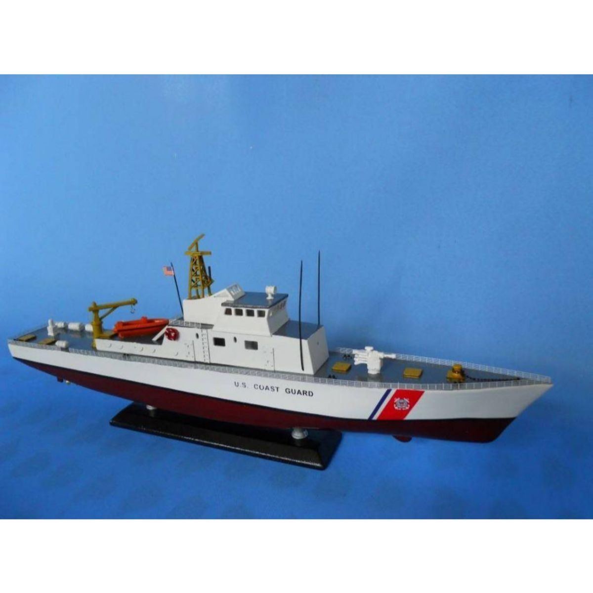 Wooden United States Coast Guard USCG Coastal Patrol Model Boat Limited 18"