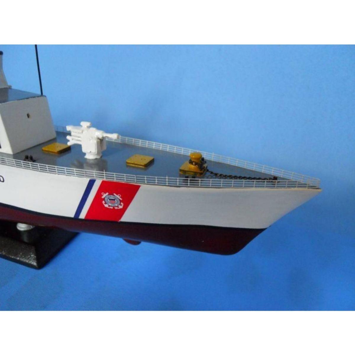 Wooden United States Coast Guard USCG Coastal Patrol Model Boat Limited 18"