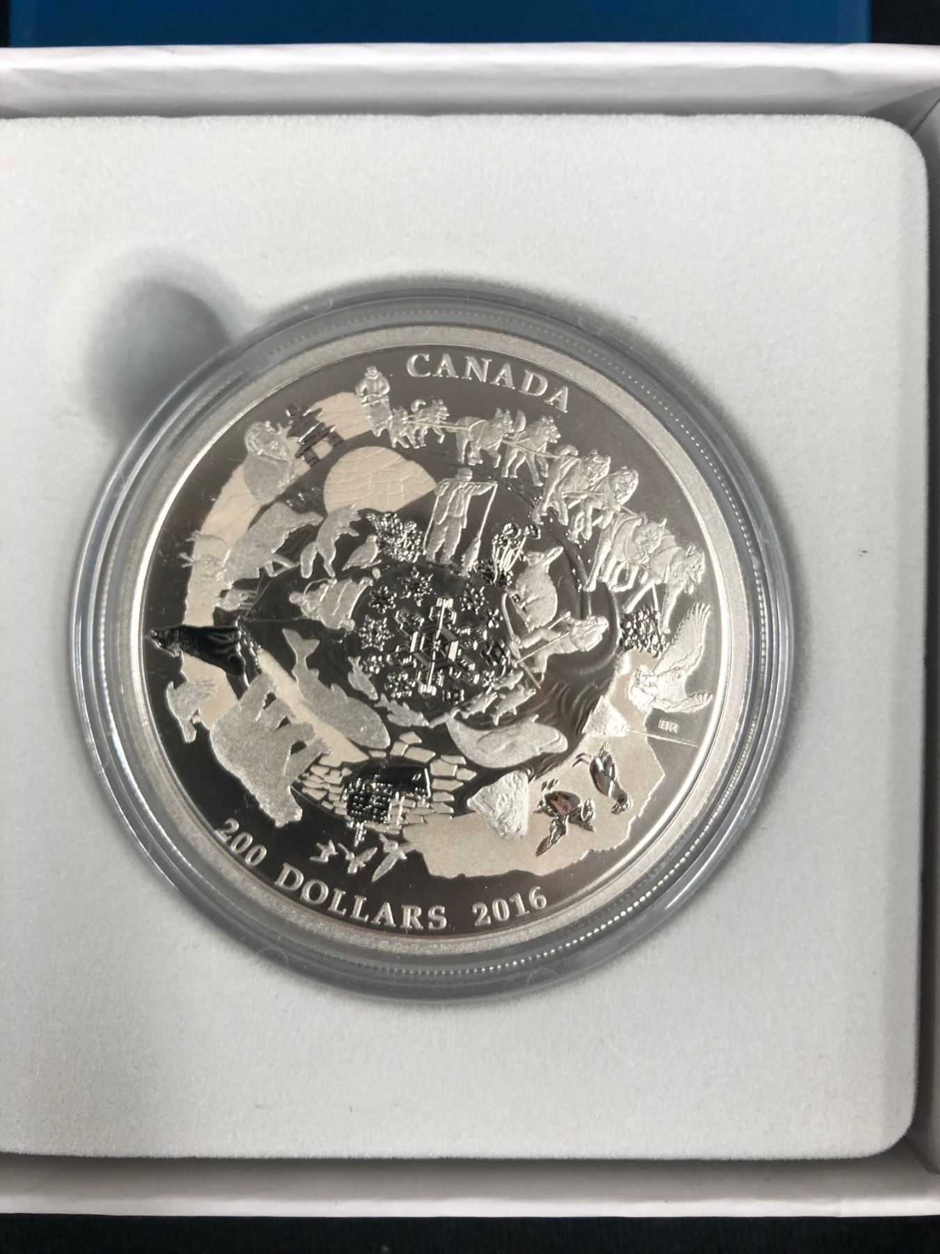 2016 Canada $200 for $200 Canada's Icy Arctic Fine 2 oz Silver coin .9999