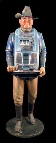 "Frank Polk" 25 cent Miner figural slot machine