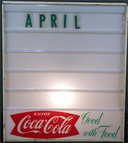 Coca Cola Light Up Menu Board With Letters 1950 coca-cola-light-up-menu-board-with-letters-1950