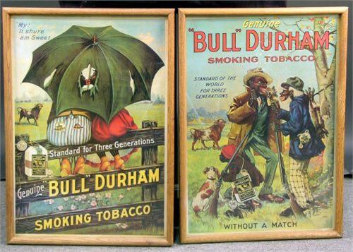 Bull Durham Smoking Tobacco Framed Posters (Lot o