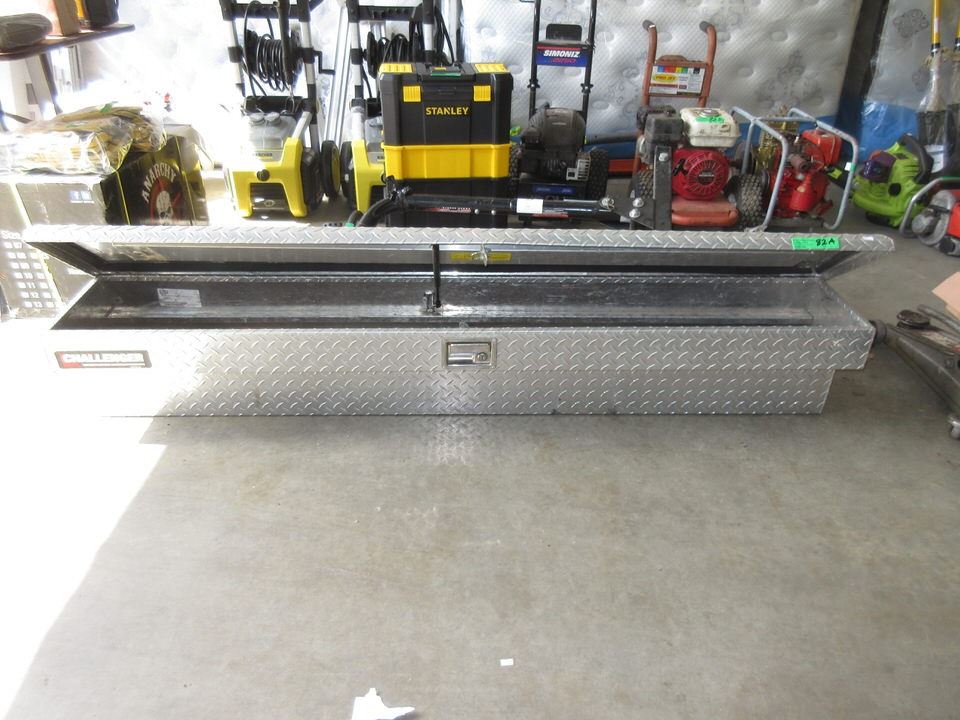 Challenger Checker Plate Aluminum Truck Tool Box