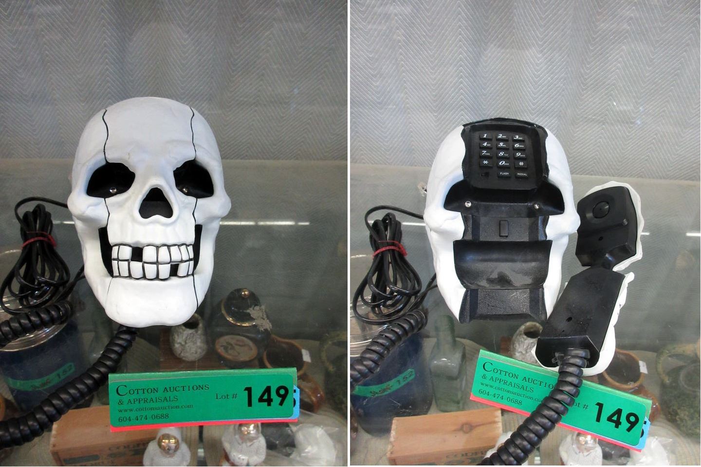 Novelty Skull Telephone - 5" x 9"