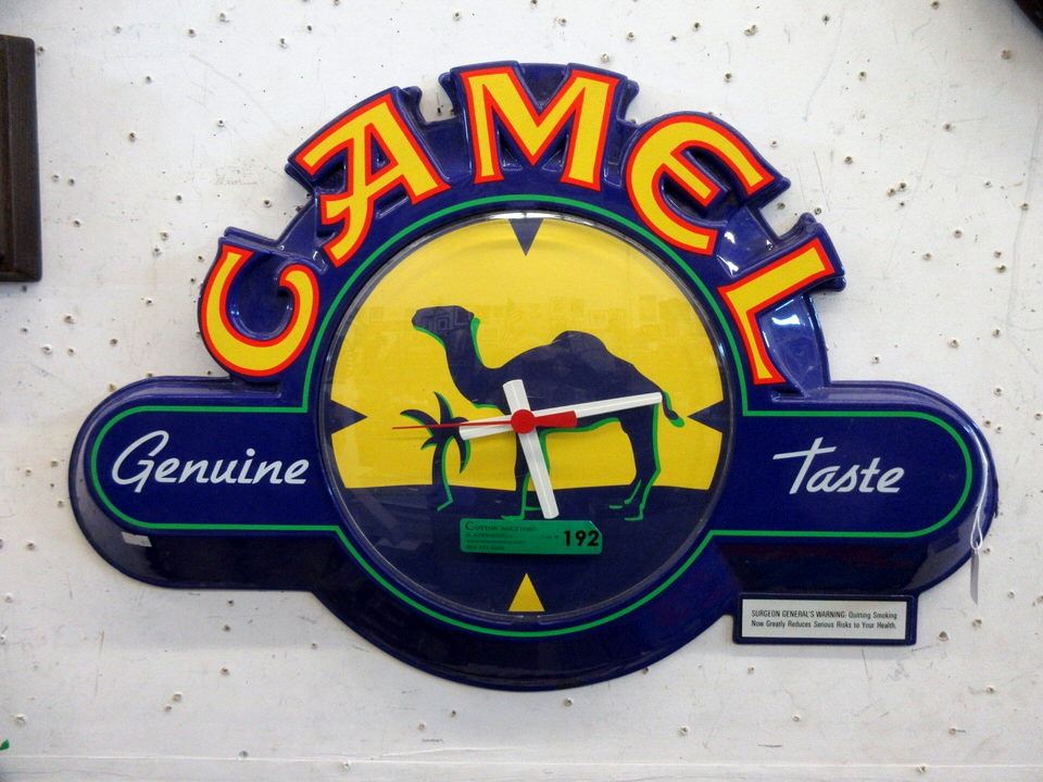 Vintage Camel Cigarette Wall Clock