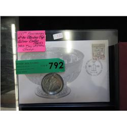 1993 Stanley Cup Stamp & .925 Silver Dollar Set