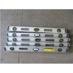 5 New 2 Foot Aluminum Levels